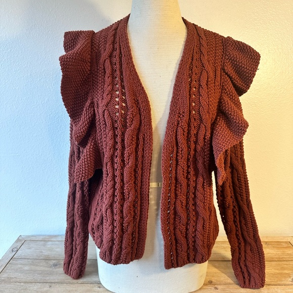 Universal Thread | Sweaters | Universal Thread Brown Open Cardigan With ...